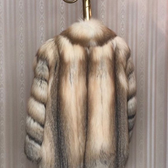 Furs by Etienne | Jackets & Coats | Golden Island Shadow Fox Fur Jacket ...
